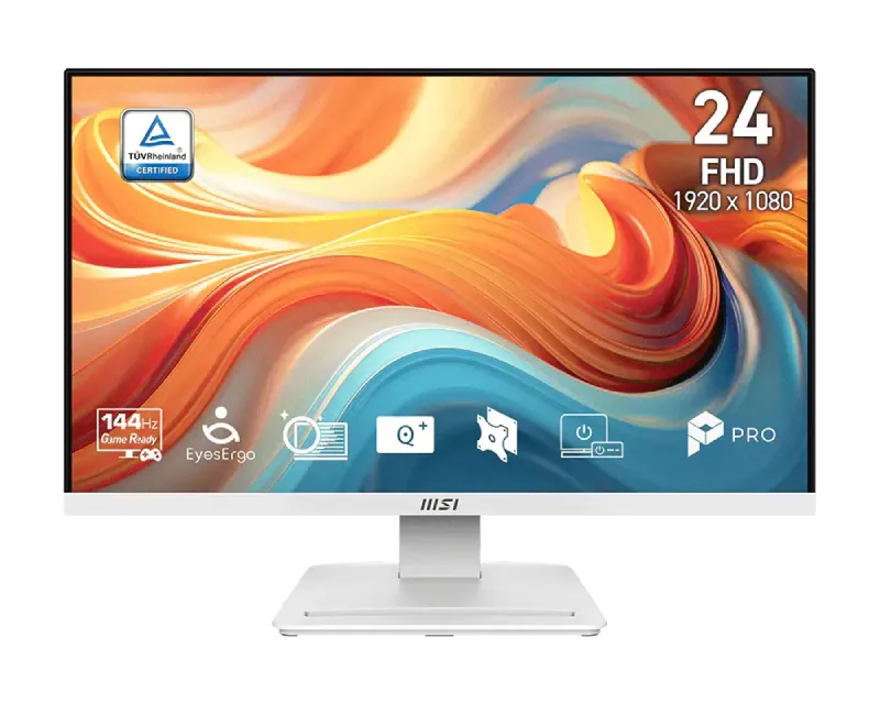 MSI 23.8 inča PRO MP241W E14V FHD 1920x1080 VA 144 Hz business monitor beli