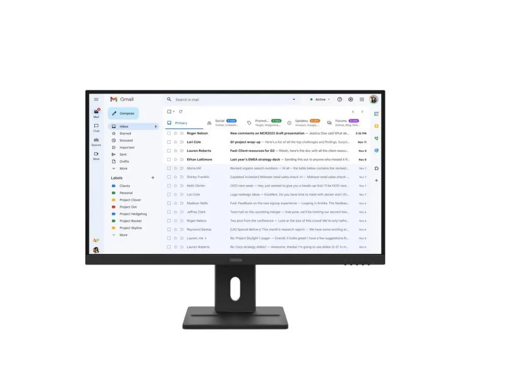 Monitor LENOVO ThinkVision E27-40 27"/IPS/1920x1080/100Hz/4ms/1x HDMI; 1x DP; 1x VGA/Tilt, Swivel, P