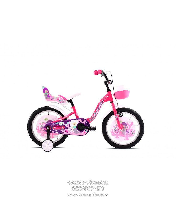 Bicikl dečiji Capriolo Fantasy 16 pink ljubičast