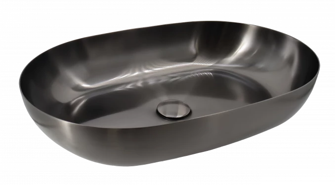 Metalni lavabo COPEN nadgradni 555x380x125mm gunmetal