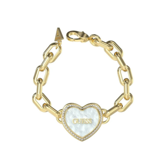 Guess JUBB04021JWYGWHS narukvica Amami Swarovski Crystal Mother-of-Pearl Gold Tone Plated Stainless Steel