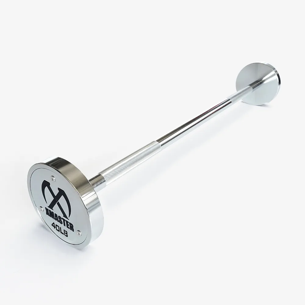 Chromed Steel Fixed Straight Barbell