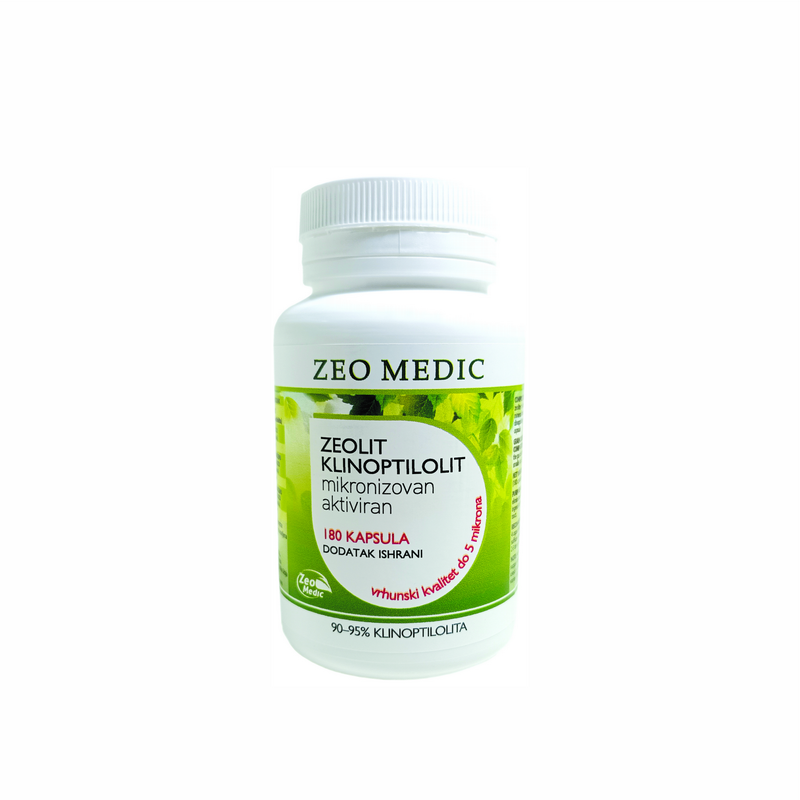 Zeolit Klinoptilolit Kapsule 180 kom - Prirodna Detoksikacija Organizma