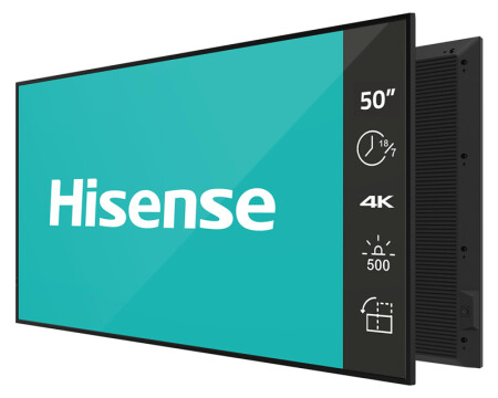 HISENSE - 50 inča 50GM50D 4K UHD 500 nita Digital Signage Display - 18/7 Operation