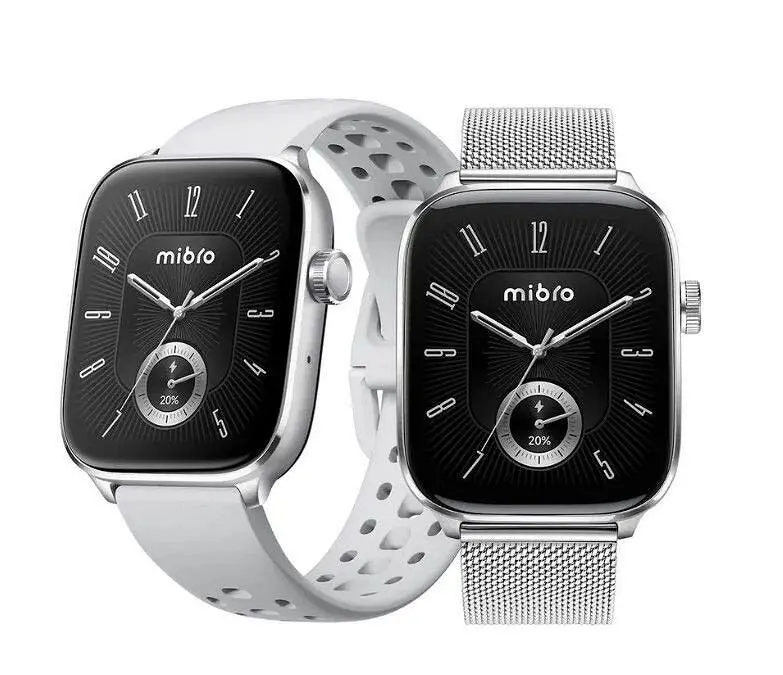 Mibro Pametni sat Fit, 1.75", AMOLED, GPS, 2 narukvice, Srebrne boje