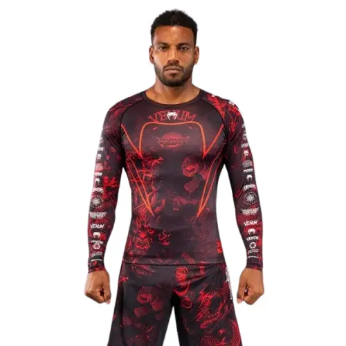 Venum Muška majica dugih rukava 20th Anniversary Rashguard, Crno-crvena