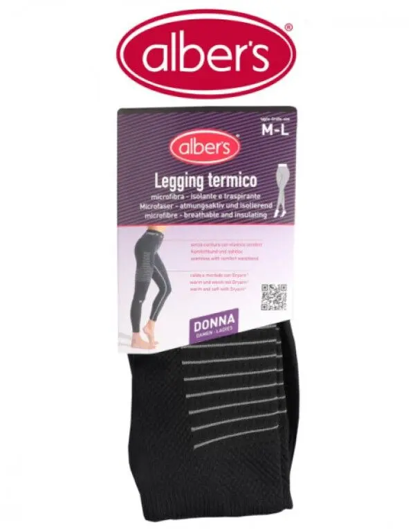 Albers Ženske helanke Legging Termico, Crne