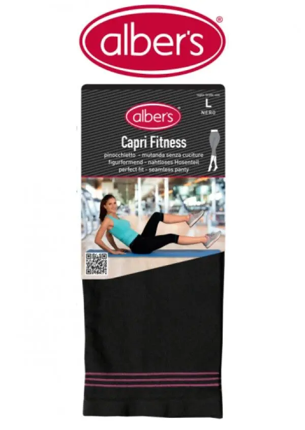 Albers Fitness helanke Capri, Crne