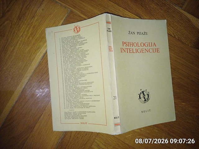 ŽAN PIJAŽE, PSIHOLOGIJA INTELIGENCIJE