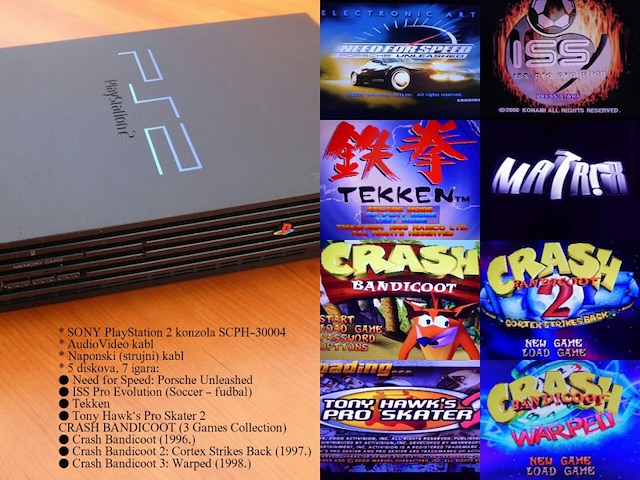 PlayStation 2 (PS2) čipovana konzola, PS1 igre