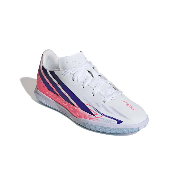 Adidas Patike za fudbal za dečake F50 Hyperfast Club In J, KK1341, Bele