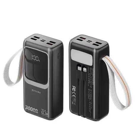 Bavin Power bank 30 000mAh 22.5W - PC1031S crna