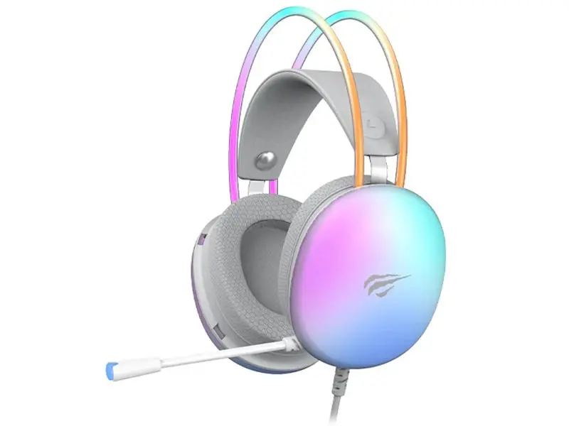 Havit Gaming slušalice H2037d RGB, 118 dB, Bele