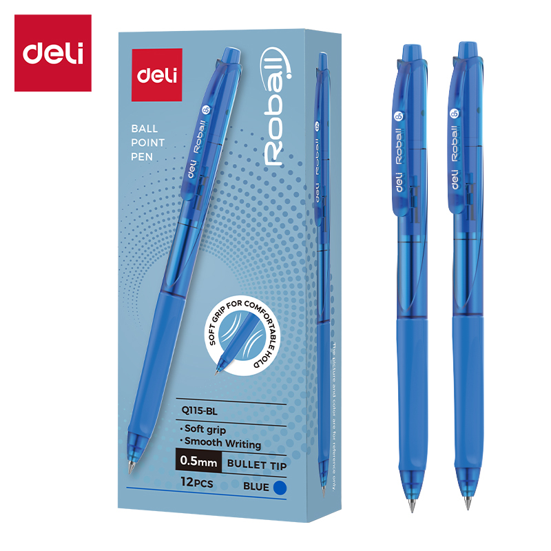DELI HEMIJSKA OLOVKA PLAVA 0,5mm (trougaoni grip) EQ115ID: EK000870846
