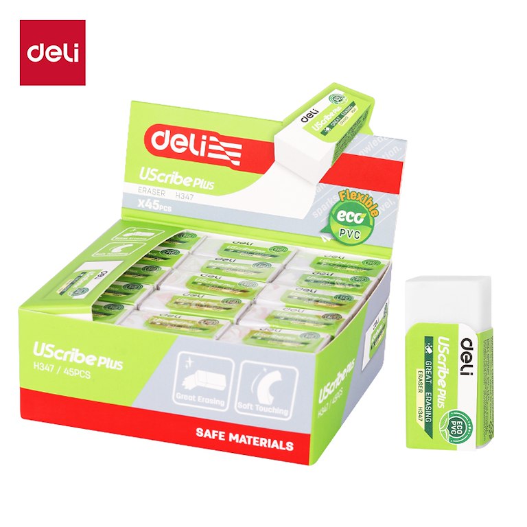 DELI GUMICA USCRIBE PLUS - FLEX EKO PVC 33x15x12mm BELA EH347ID: EK000870535