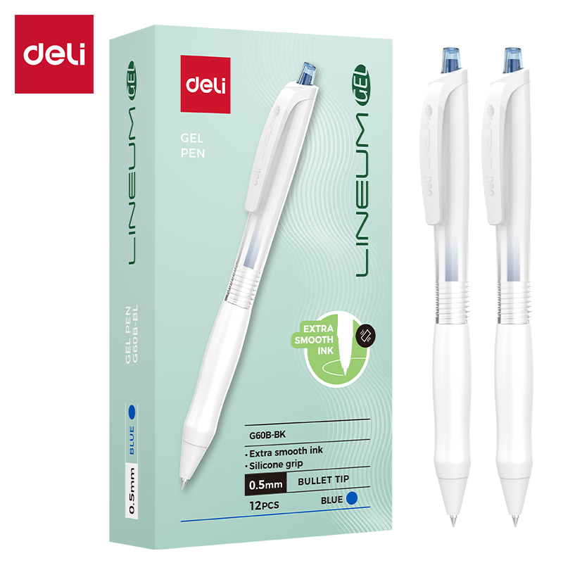 DELI ROLER GEL PLAVI 0,5mm (ekstra glatko mastilo i silikonski grip) EG60BID: EK000871161