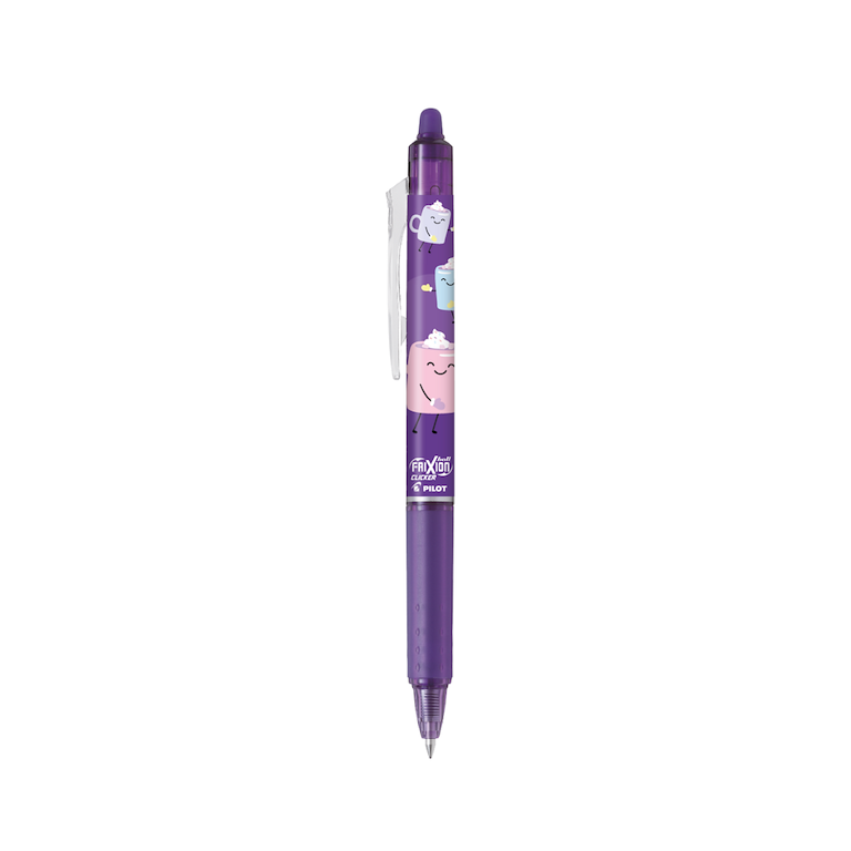PILOT ROLER FANCY WINTER FRIXION BALL CLICKER 0.7 LJUBIČASTA, plavi ispisID: EK000871306