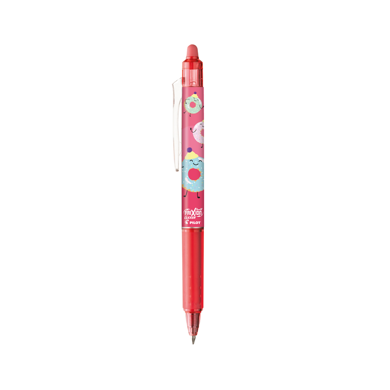 PILOT ROLER FANCY WINTER FRIXION BALL CLICKER 0.7 KORALNO ROZE, plavi ispisID: EK000871182