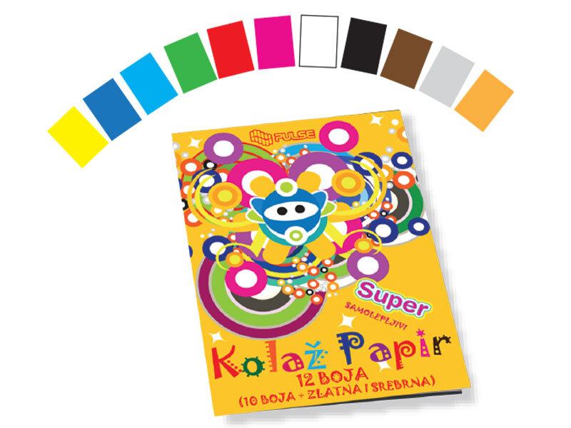 PULSE KOLAŽ PAPIR B5 12 BOJAID: EK000871223