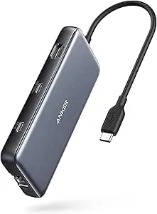 Anker adapter za napaјanje USB-C, PD 10Gbps, sivi