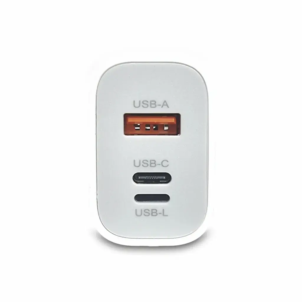Bavin Punjač KeKe PD004, 30 W, USB-A, Type C, IOS, + kabl Lightning, Beli