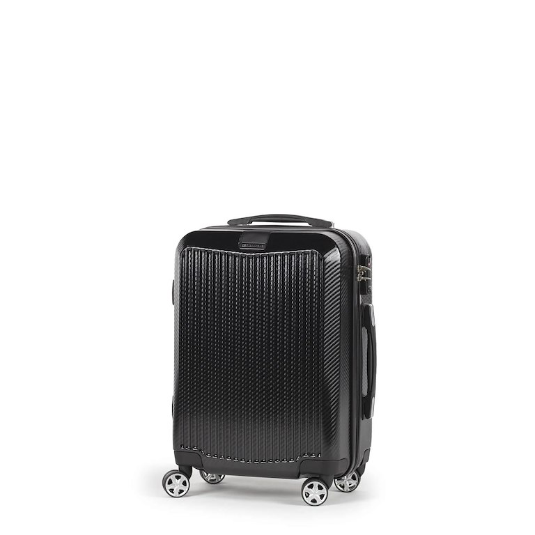 Kabinski putni kofer Scandinavia Carbon crni - 40 l