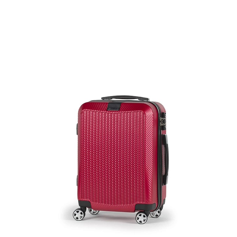 Kabinski putni kofer Scandinavia Carbon crveni - 40 l