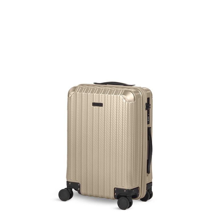 Kabinski putni kofer Scandinavia sa USB priključkom Voyage Carbon Series, 40 L, bež