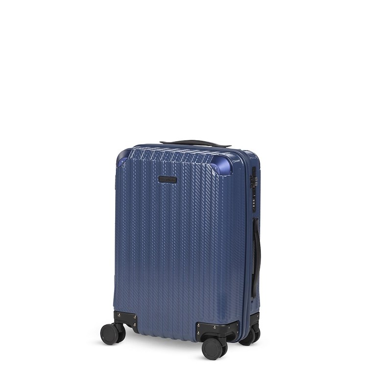 Kabinski putni kofer Scandinavia sa USB priključkom Voyage Carbon Series, 40 L, plavi