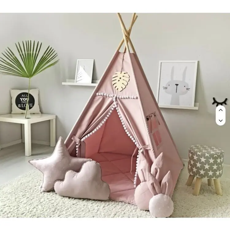 Winnerbike Dečiji tipi šator za igru Premium, Roze