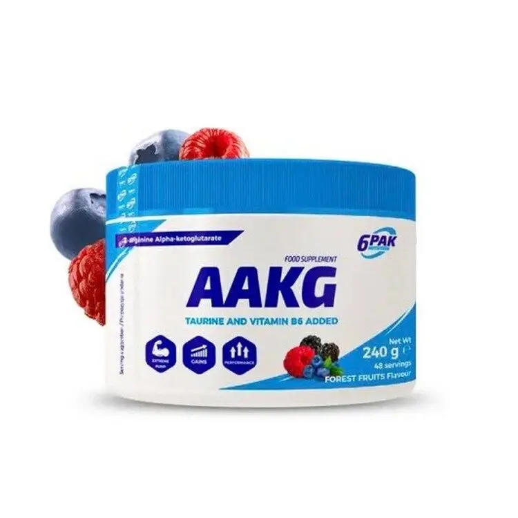 6PAK Nutrition Preworkout AAKG, Šumsko voće, 240 g