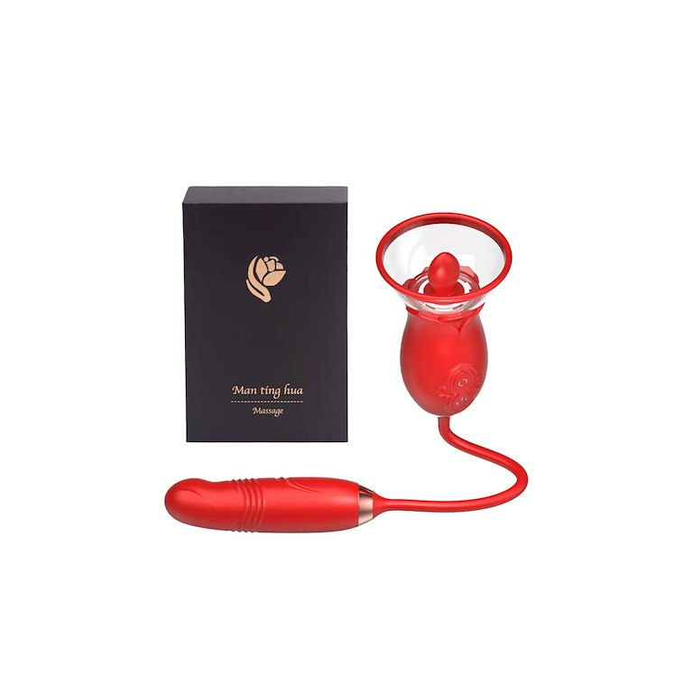 Rose vibrator 3-u-1 – lizanje, sisanje, G tačka