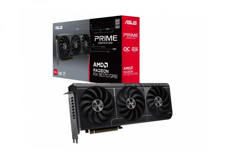 Graficka karta ASUS PRIME-RX9070GRE-O12G AMD/16GB/GDDR6/256bit/crna