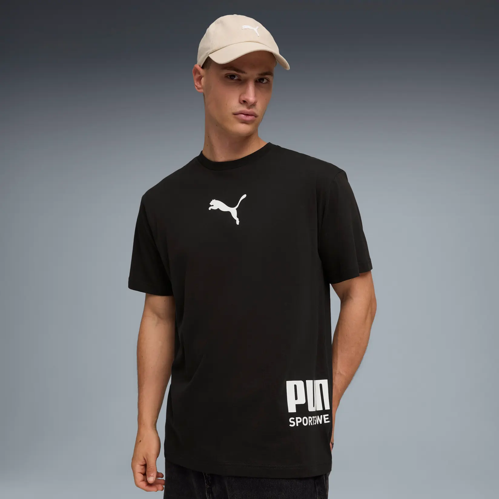 Puma Muška majica Sport Relaxed Graphic Tee, 692169-01, Crna