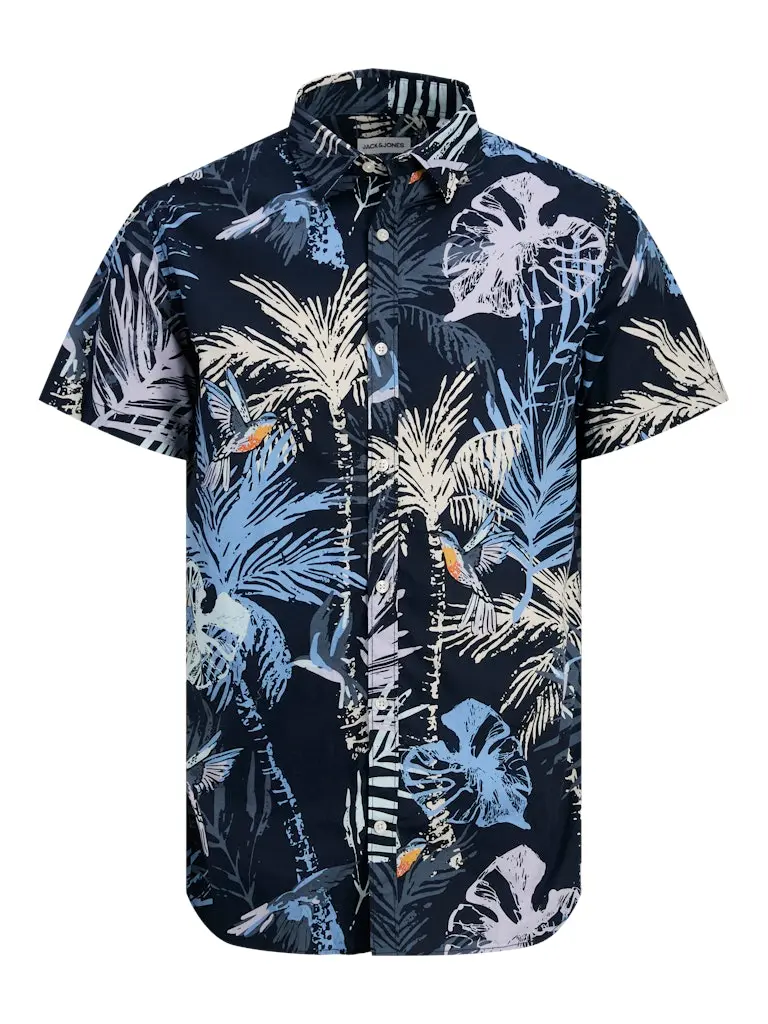 JACK & JONES Muška košulja kratkih rukava 12269137, Teget