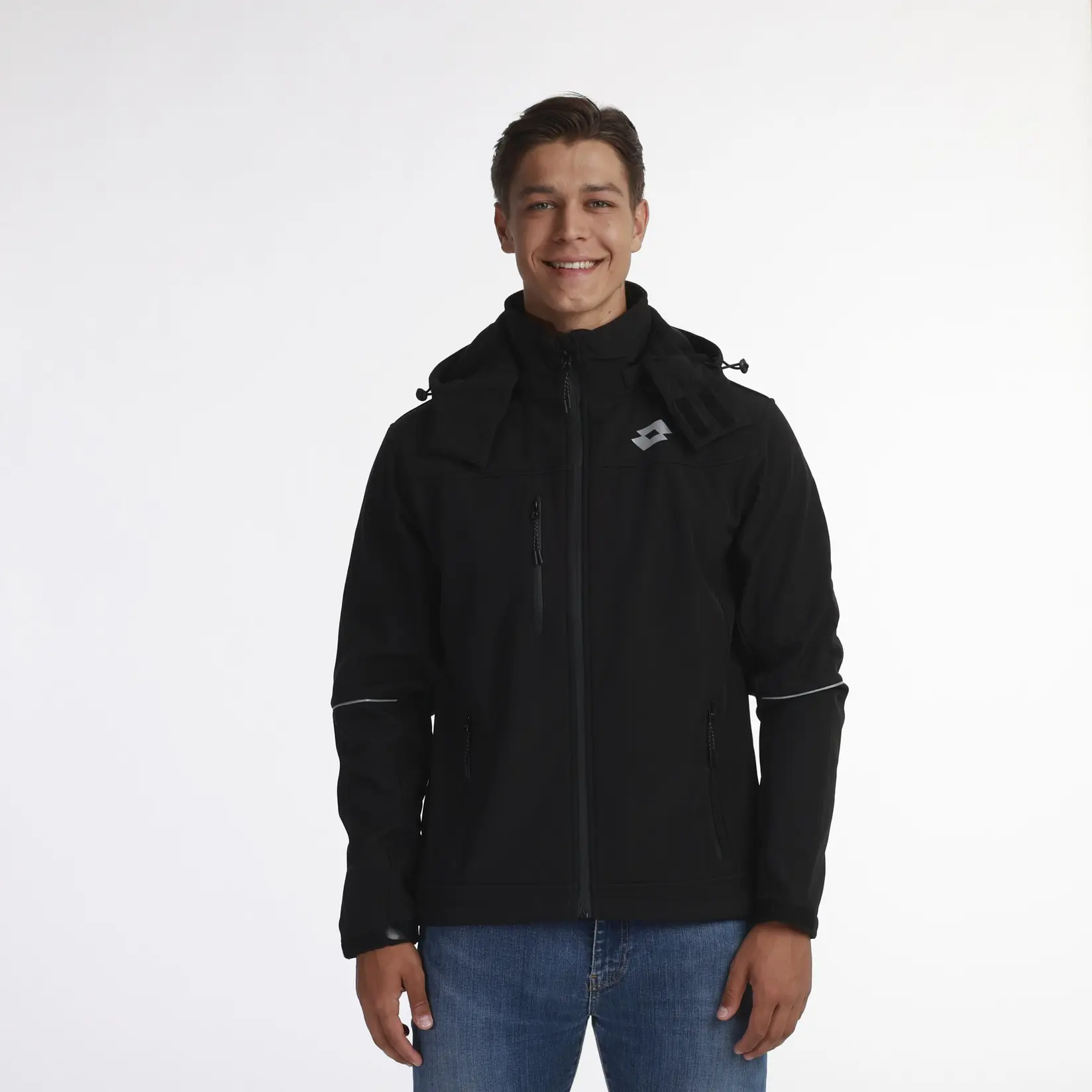 Lotto Muška jakna Soft Shell Jacket M, Crno-Siva
