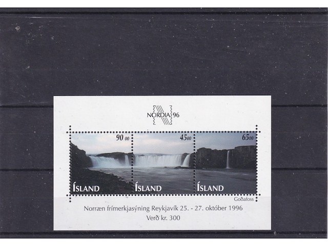 Island 1996 NORDIA Mi.10 eura