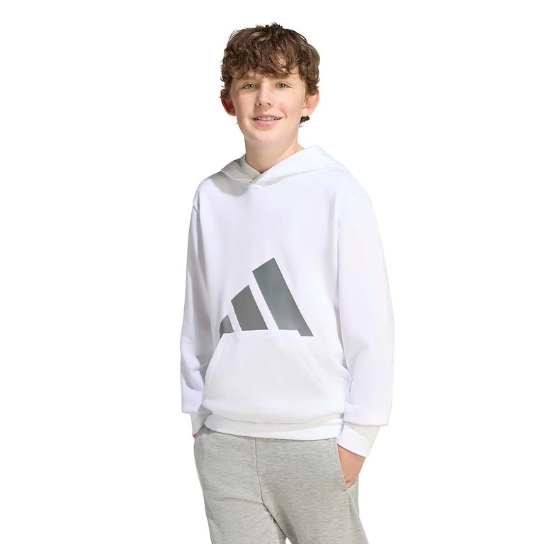Adidas Duks za dečake sa kapuljačom J Bl Ft Hd 280 KD8457, Beli