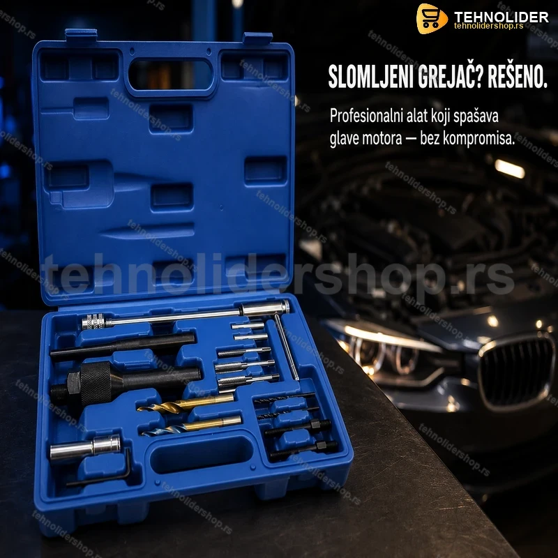 Set za vađenje slomljenih grejača 8 i 10 mm