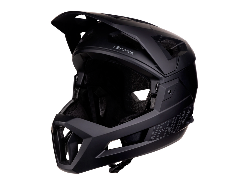 KACIGA FORCE VENOM downhill 2 u 1, crna S-M