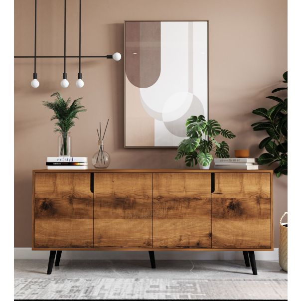 HANAH HOME Komoda Latina Modern 180, braon