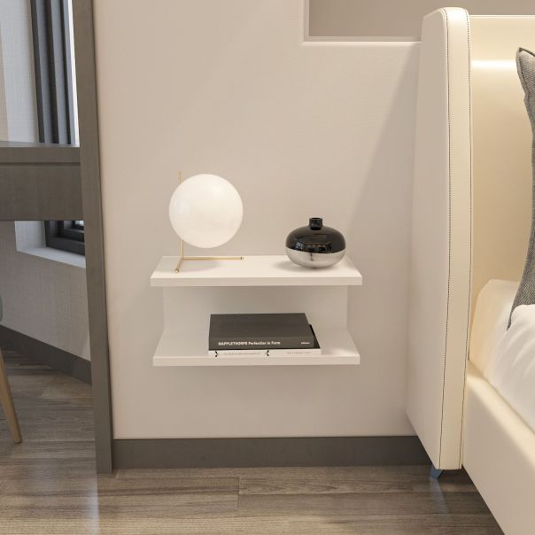 HANAH HOME Zidna noćna polica Ramira, bela