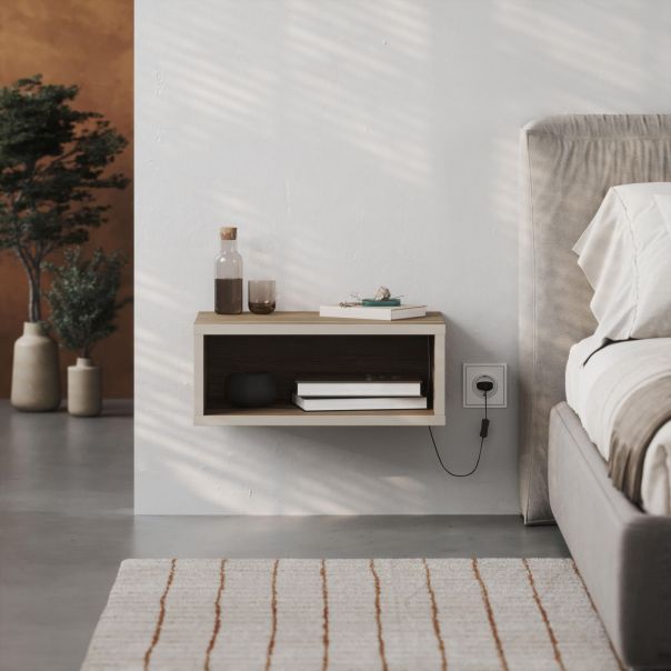 HANAH HOME Zidna noćna polica Brik