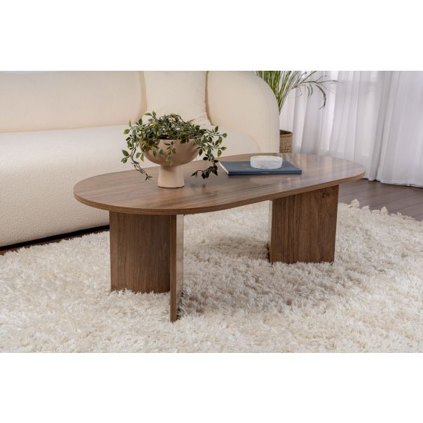 NORDURE Klub sto Sable, tamno braon