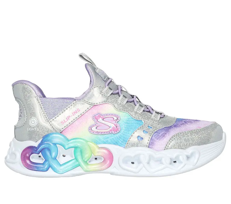 Skechers Patike za devojčice Infinite Heart Light, Sive