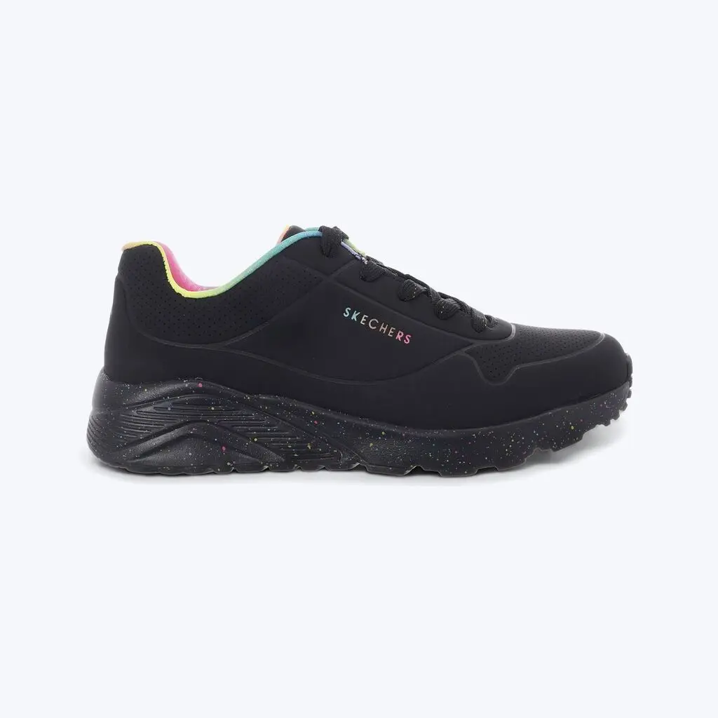 Skechers Patike za devojčice Uno Lite Rainbow Speck, Crne