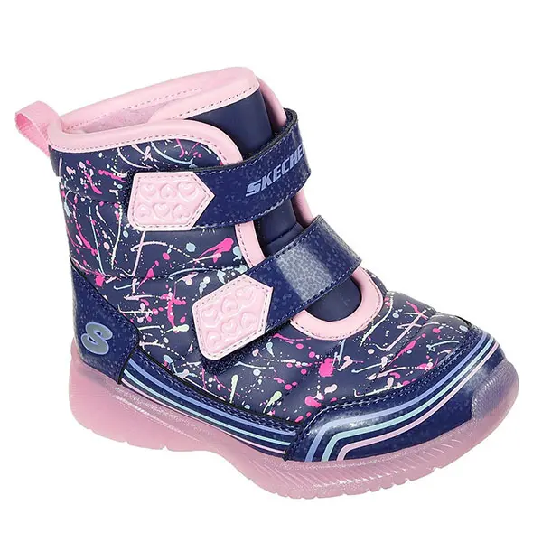 Skechers Čizme za devojčice Illumi-Brights-Power Paint, 302653N-NVMT, Ljubičaste