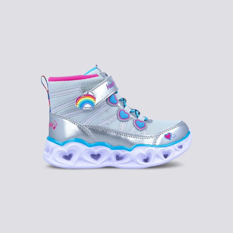 Skechers Čizme za devojčice Helights Gt, Srebrne