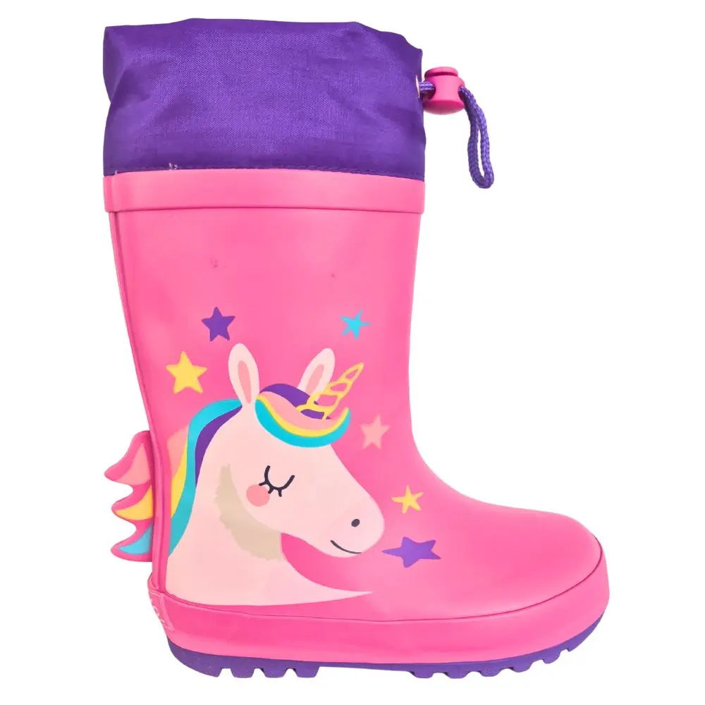 Pollino Gumene čizme za devojčice POL41 Unicorn, Roze