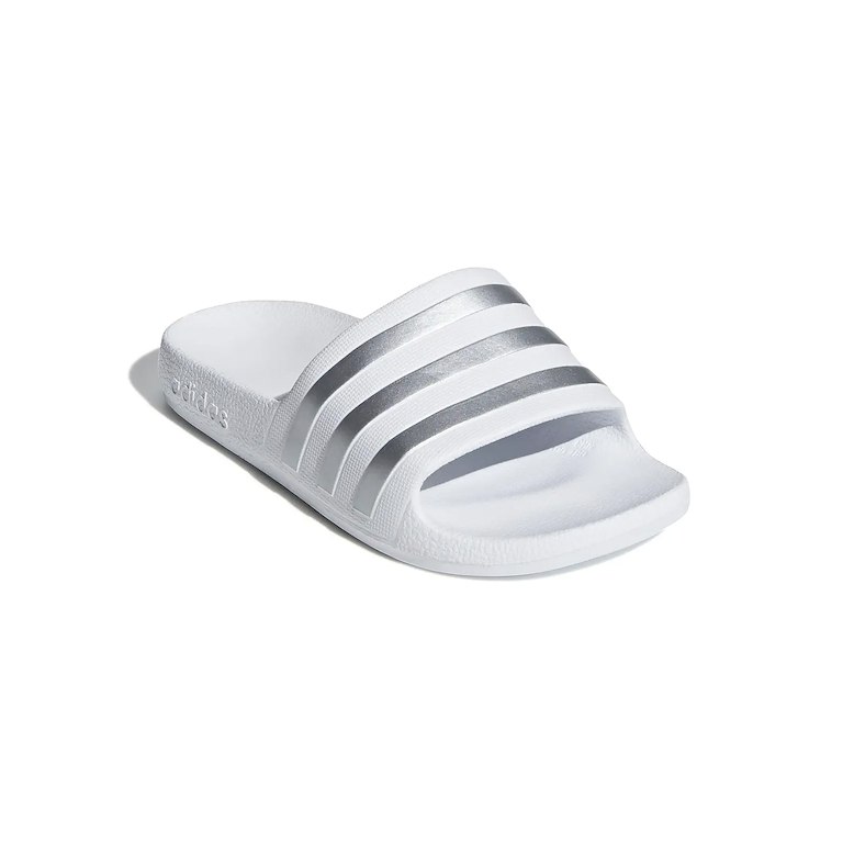 Adidas Papuče za devojčice Adilette Aqua K, F35555, Bele